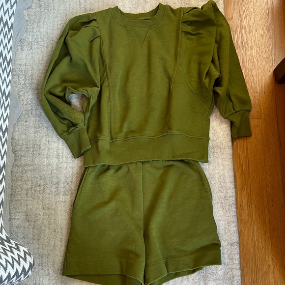 Anthropologie | Tops | Cotton Terry Short Set | Poshmark
